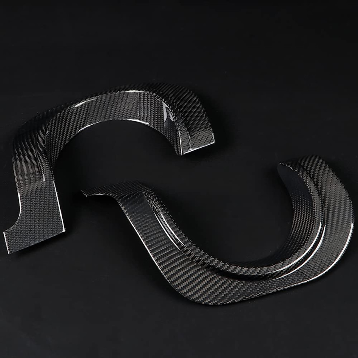 JSWAN Real Carbon Fiber Tail Throat Upper Trim Cover Fit for Toyota Supra GR A90 A91 MK5 Exhaust Muffler Tail Pipe Upper Trim Cover Accessories