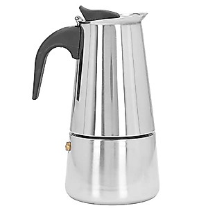 TOTITOM Stovetop Espresso Maker, Moka Pot, Italian Coffee Maker, Classic Cafe Percolator Maker, Stainless Steel Moka Cafe Pot Maker for Home Office Use(02)