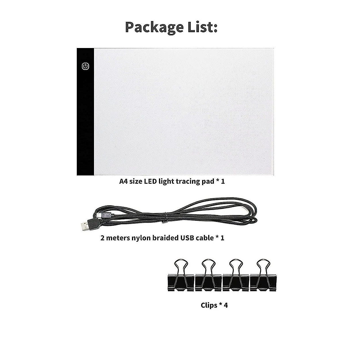 Portable A4 Tracing LED Board Light Box, Ultra-Thin Dimmable USB Cable Powered Artcraft Trace Light Pad Copy Boxes for Artists Tattoo Drawing, Sketching Tracer, Animation, X-ray