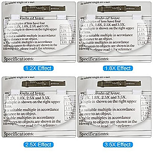 Head Mount Magnifier Optivisor with LED Jewelers Magnifying Glasses 1.2X 2X 1.8X 2.5X 3.5X Optical Headset Magnifying Visor Reading Magnifier Jeweler Loupe with 4 Lens Close Work Magnifier Headset