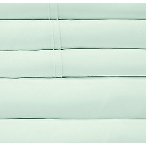 Queen Sheets Mint - 6 Piece 1500 Supreme Collection Fine Brushed Microfiber Deep Pocket Queen Sheet Set Bedding - 2 Extra Pillow Cases, Great Value, Queen, Mint