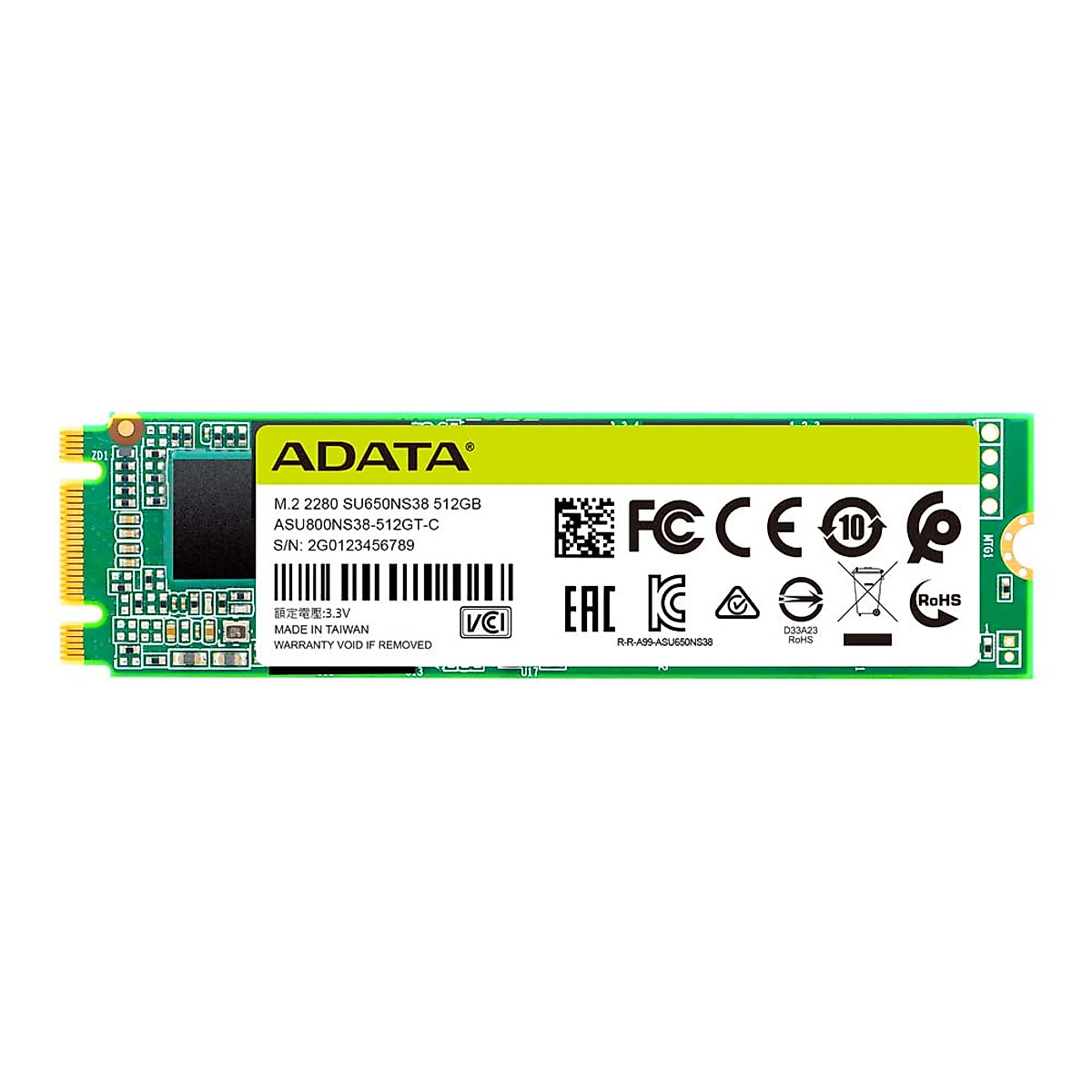 ADATA SU650 512GB M.2 2280 SATA 3D NAND Internal SSD Up to 550 MB/s (ASU650NS38-512GT-C)