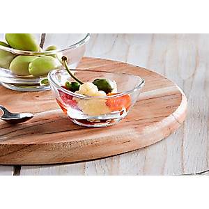 Barski - European High Glass - Small Fruit/Nut/Dessert Bowl - 3" Diameter - Set of 6 - Made in Europe