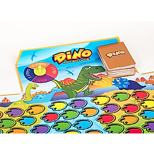 Sunlite Dino Adventure Table top Board Game Trains Social Skills, Concentration and Focus