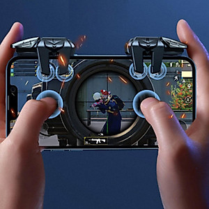 WUWAI G21 Game Trigger for PUBG | Mechanical Feel Six-Finger Linkage Gamepad Controller Trigger - Easy to Use Mobile Game Physical Mechanical Button Wuwai