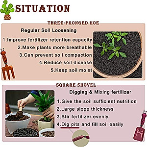 Kids Gardening Tools Set Metal for Kids Hand Shovel Mini Garden Tools for Kids, Safe Toy Gardening Tools for Soil Planting Digging Transplanting 4 Pieces