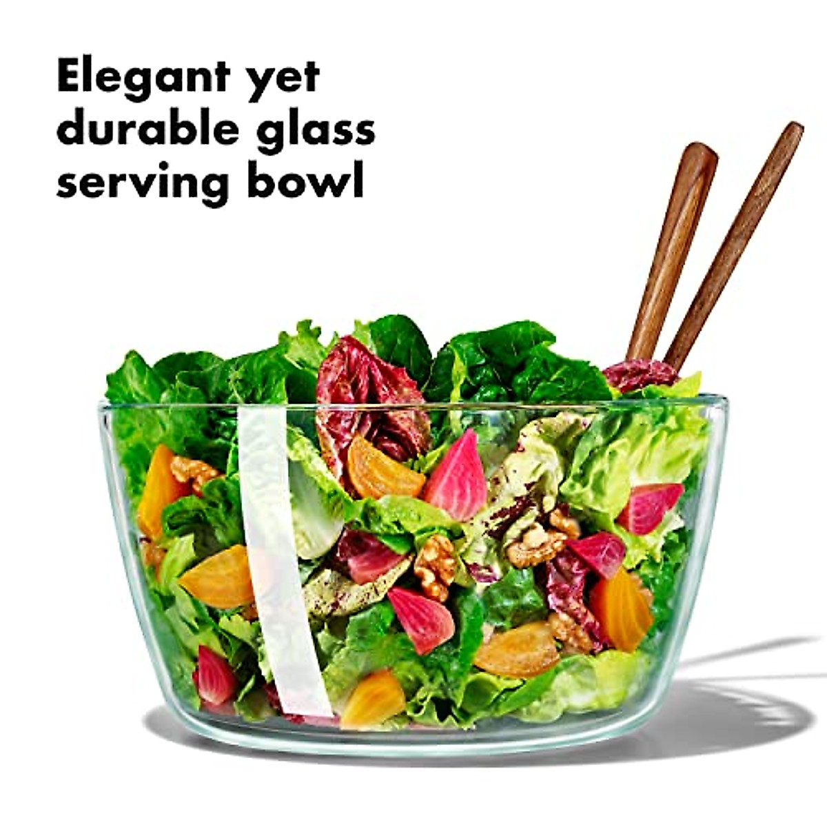 OXO Good Grips Glass Salad Spinner, Large/6.22 Quart, Clear