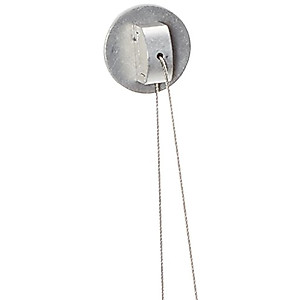 Spancraft Glass Crane Glass Shelf, Brushed Steel, 10 x 48