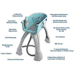 Booster Bath Elevated Pet Bathing Medium