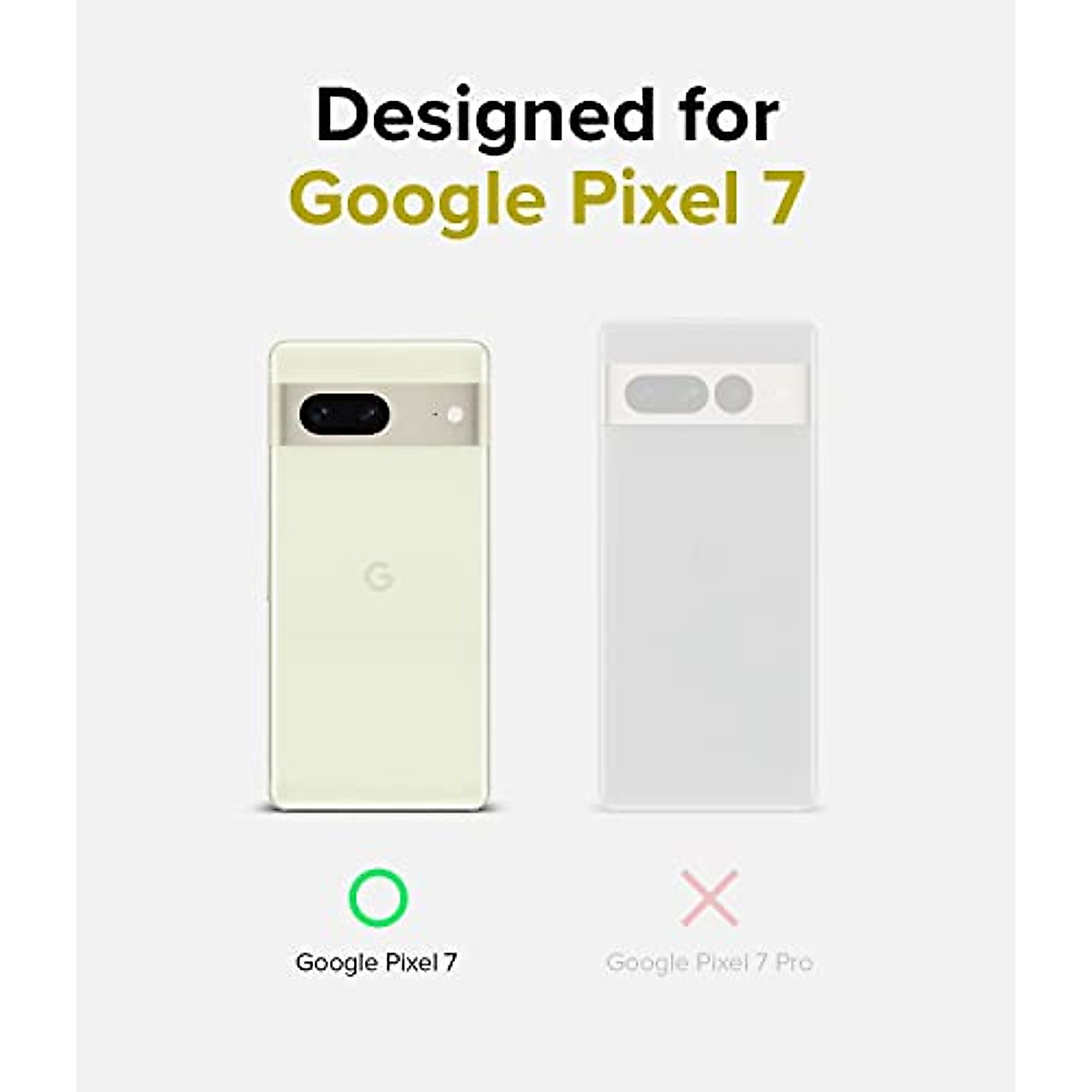 Ringke Fusion [Anti-Fingerprint Technology] Compatible with Google Pixel 7 Case 5G, Protective Sturdy Back Shockproof TPU Bumper Translucent Smudge Proof Cover for Women, Men - Matte Clear
