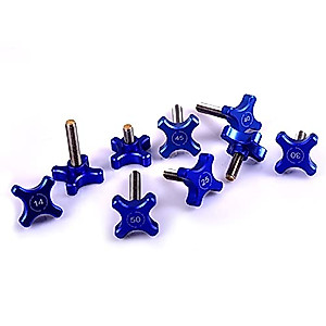 Astronomical Telescope Accessories M8 Thumb Screws (Single Screw for Sale, not a Set) Upgrade with Protection Head (Color : M8X35mm)