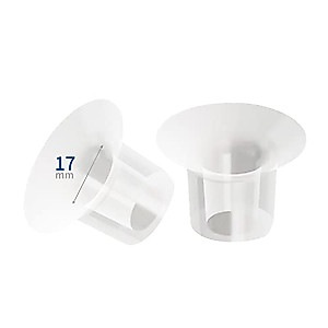 Begical Clear Flange Inserts 17mm for Freemie 25mm Collection Cup/Spectra cacacup 24mm/lansinoh&Ameda 25mm Breast pumpShields/Flanges. Reduce Nipple Tunnel Down to 17mm