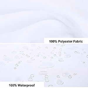 fmsnupz 4PCS Anime Shower Curtain Set, Cute Bathroom Decor with Non-Slip Rugs, Toilet Lid Cover and Bath Mat, Waterproof Fabric Shower Curtains with 12 Hooks, 70.8"x70.8"