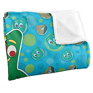 Trevco Gumby Best Friends Silky Touch Super Soft Throw Blanket 36" x 58"