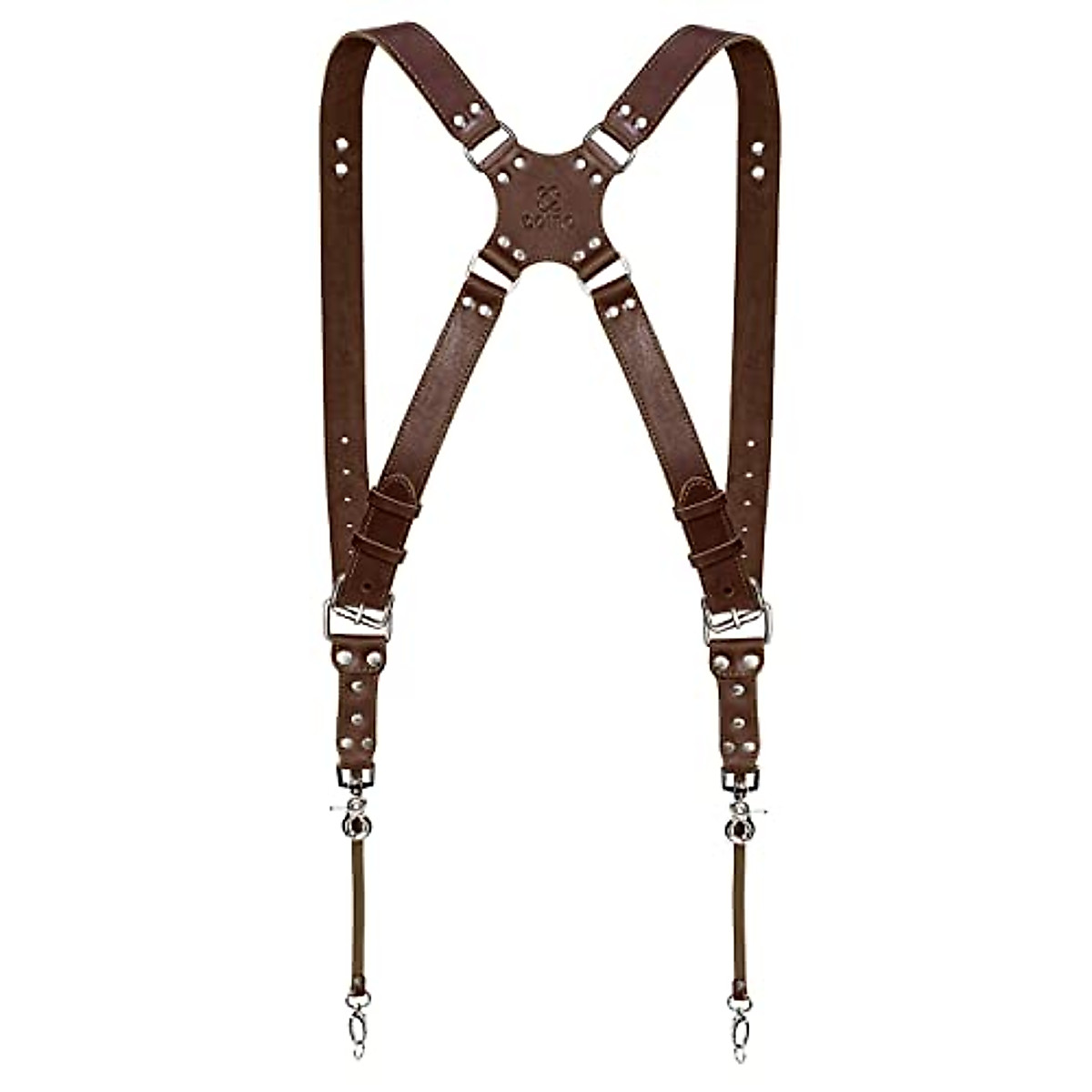 Camera Strap Accessories for Two-Cameras – Dual Shoulder Leather Harness – Multi Camera Gear for DSLR/SLR ProInStyle strap by Coiro