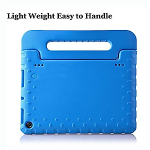 LTROP Fire HD 10 Case 2019 (Previous Model) Shock Proof Fire HD 10 Tablet Case for Kids (7th Generation and 9th Generation, 2017 and 2019) NOT for 2021 Released 11th Generation - Blue