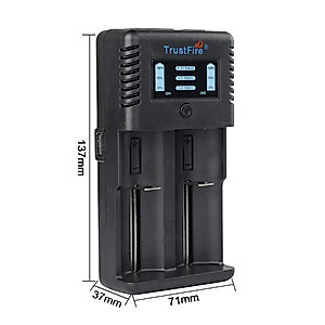 TrustFire TR-019 32650 Battery Charger - 2 Slots for Li-ion IMR LiFePO4 10440 14500 16340 18650 26650 32650