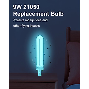 4 Pack 21050 9W Replacement Bulbs Compatible with Dynatrap DT3009 DT3019 DT3039 Indoor Insect Mosquito Trap