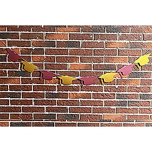 Graduation Decorations Maroon Gold 2023 Maroon Grad 4pcs Graduation Hat Banner Garlands Glitter Burgundy Gold for FSU Graduation Party Supplies 2023