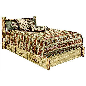 Montana Woodworks Glacier Country Collection Platform Bed with Storage, California King