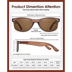 2 Pack Reader Sunglasses for Men Women Classic Rectangle Reading Glasses Outdoor Full Lenses Magnifying Eyewear UV Protection Matte Black +1.25