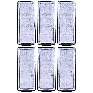 Watris Veiyi Fish Tank Filter Cartridge, 6Pcs Aquarium Filter Cotton Replacement, Wall Mounted Filter Accessory Cartridge Carbon Supplies