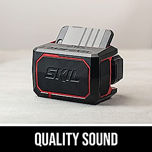 SKIL 5-Tool ComboKit: PWRCore 12 Brushless 12V Drill Driver, Impact Driver, Oscillating MultiTool, Area Light and Bluetooth Speaker, Includes Two 2.0Ah Lithium Batteries and PWRJump Charger - CB736801