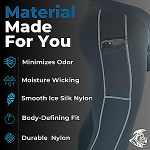 Real Men Pouch Running Tights Legging Medium D Pouch Nylon 1 Pk Black