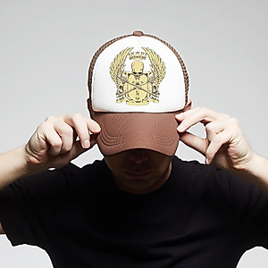 Ankmogela 10 Pack of Blank Trucker Hat Mesh Cap Men and Women Baseball Cap DIY Graffiti Hot Stamping Duck Tongue Cap Royal Blue White