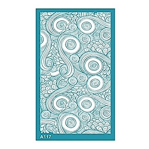 Silk Screen for Clay, Reusable Silk Screen Stencils for Earrings, Silkscreens for Clay Jewelry, Texture Sheets for Clay-17