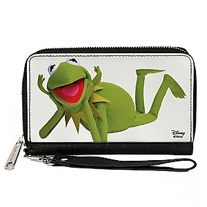 Buckle-Down Women's PU Zip Around Wallet Rectangle-Muppets, 7.5"x4.5"