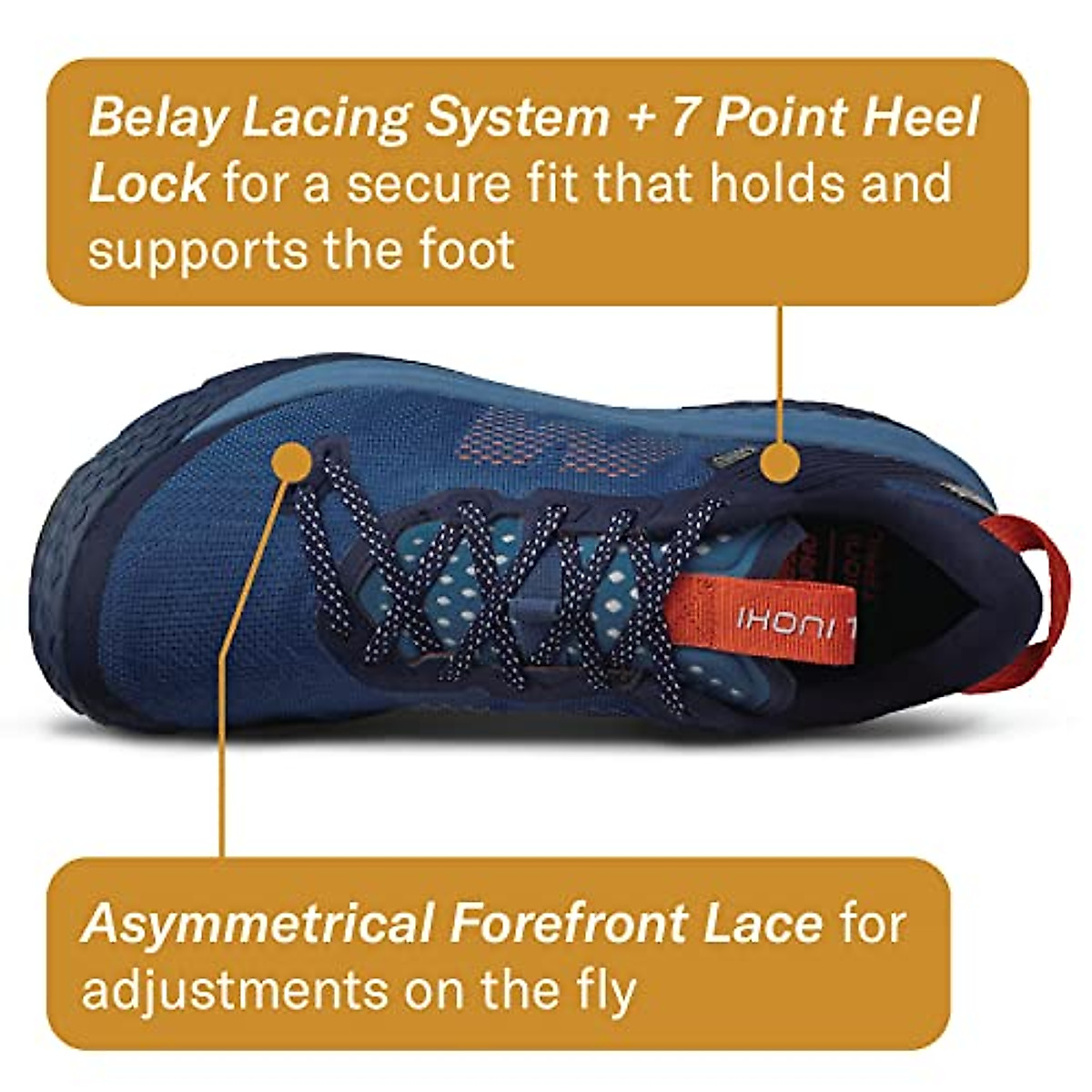 Karhu Men's Ikoni Trail Water Resistant Trail Running Shoe, Set Sail/Harvest Pumpkin, 8.5