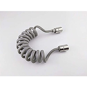 JIYTG Full Toilet Spray Set Toilet Mate 304 Stainless Steel Bidet Sprayer Set One in Two Angle Valve