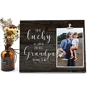 FDFHOME Appreciation Grandpa Picture Frame, Grandparent's Day Gift for Grandpa, Grandpa Birthday, Christmas gift from daughter, Fathers Day Gift for Grandpa First Christmas Gift for Grandpa