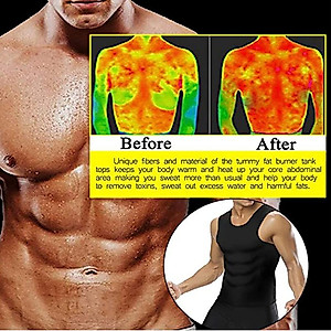 HAIION CGTFY Gynecomastia Compress Tank Top, Compression Tank Top Men, Men Slimming Body Shaper Vest (L/XL) Multicolor