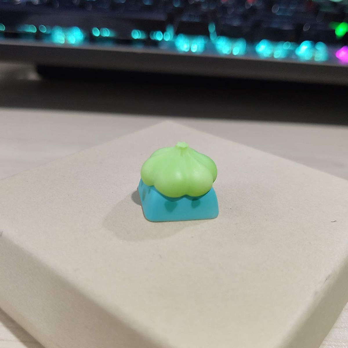 HFSECURITY Little Fire Dragon Frog Seed Design Resin Keycaps for Cherry Mx Switch Mechanical Gaming Keyboard Use SA R1 (FrogSeed)