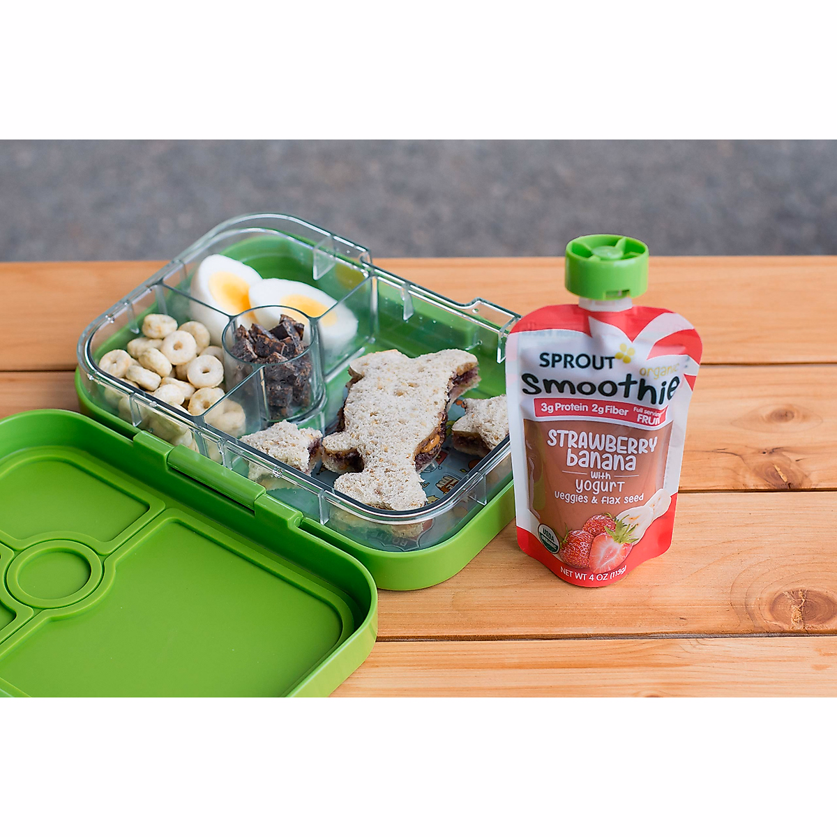 Sprout Organic Toddler Smoothie, Strawberry Banana w/ Yogurt, 4 Ounce Pouch (Pack of 6)