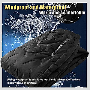 Dododz - Dododz Unisex Fleece Trousers,Unisex Fleece Jogging Bottoms,Men Winter Warm Waterproof Lightweight Sweatpants (Black-Jogging,XXL)