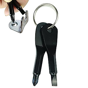 Ainichi Keychain Screwdriver,Flathead Screwdriver and Phillips Screwdriver Keychain Screwdriver - Practical Multi Tool Mens Stocking Stuffers for Daily Repairs and Outdoor Activities