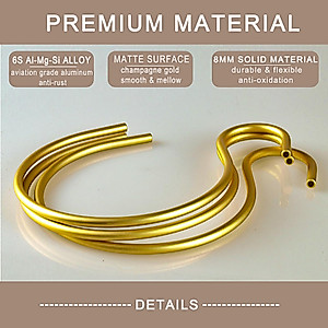 DeTii 2pcs Premium Cap-Rack, Hat-Hangers-for-Closet-Space-Saving, Sturdy-Cap-Organizer, Space Aluminium Simplistic-Hat-Organizer-Holder, Large-Capacity-20-Hats-Storage-Hat-Rack (L)