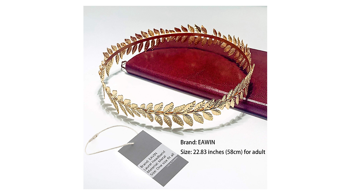 EAWIN Roman Emperor Crown Headband for Costumes