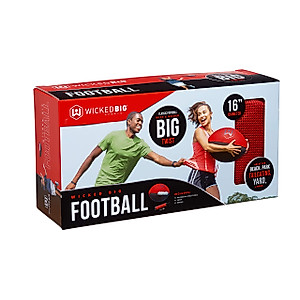 Wicked Big Sports Football Ball-Supersized Football Ball Outdoor Sport Tailgate Backyard Beach Game Fun for All