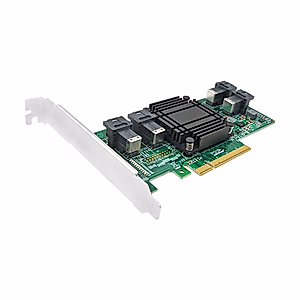 DiliVing 4 Port U.2 to PCI Express x8 SFF-8639 NVMe SSD Adapter with SFF-8643 Mini-SAS HD 36 Pin Connector and PLX8724 chipset for Servers-LRNV9324-4I