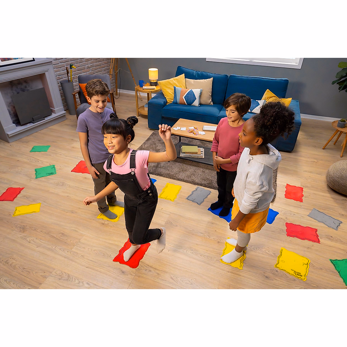 The Original The Floor is Lava! Family Edition - Interactive Game for Kids and Adults - Promotes Physical Activity - Indoor and Outdoor Safe