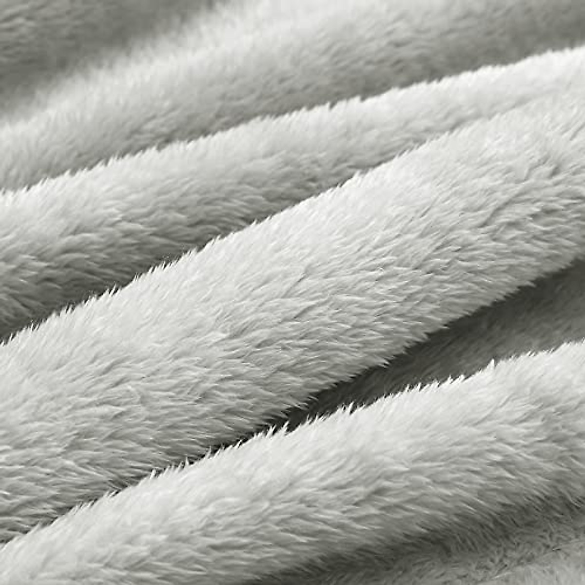 Exclusivo Mezcla Plush Baby Blanket, Soft and Warm Swaddle Throw Blanket, Infant, Newborn, Toddler and Kids Receiving Fleece Blankets for Crib Stroller (40x50 inches, Light Grey)