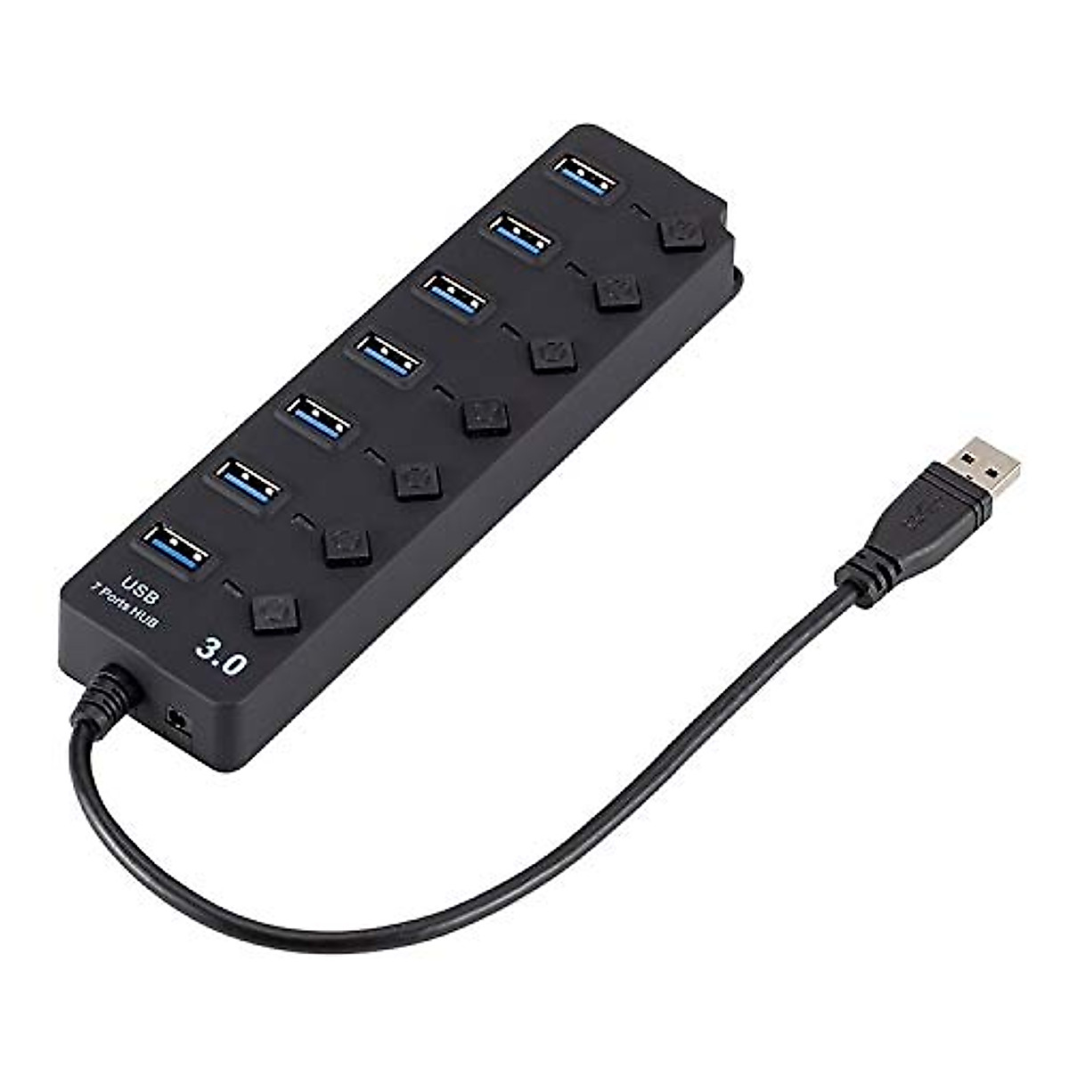 JSANSUI Distributor hub Usb3.0 Splitter 7-Port USB3.07-Port Hub 7-Port High-Speed Multi-hub Extension with PC and Laptop Switch