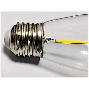 S14 LED Bulb String Light Bulbs Equivalent 7 Watt Daylight White 6000K 0.65W E26 LED Edison Replacement Light Bulbs for Indoor Outdoor String Lights, Clear Plastic, 120V(25-Pack)