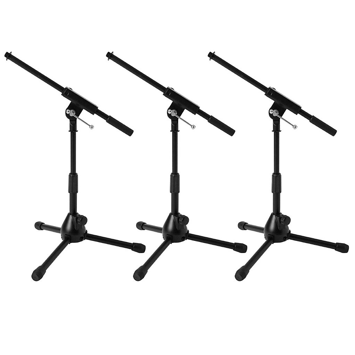 Ultimate Support JS-MCFB50 Low-Profile Mic Stand with Fixed-Length Boom W/Adjustable Height of 16" to 23" - 3 Pack