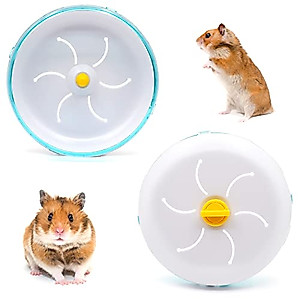 KHEARPSL Hamster Saucer 8.3" Silent Hamster Exercise Wheels Silent Spinner Running Wheels for Small Animal Pet Hamster Chinchillas Gerbils and Mice