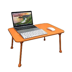 LIUZH Orange Computer Desk, Laptop Desk Children's Desk Writing Desk Simple Folding Table